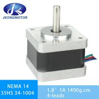 China Nema 14 35mm 1A 1.8 Degree 2 Phase Hybrid Stepper Motor 14Ncm for Engraving Machine for sale