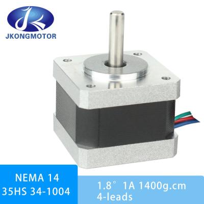 China Nema 14 35mm 1A 1.8 Degree 2 Phase Hybrid Stepper Motor 14Ncm for Engraving Machine for sale