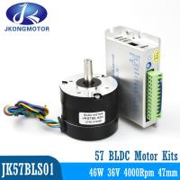 China Industrial IP30 46W 57mm 36V Brushless BLDC Motor 4000RPM 0.11Nm for sale