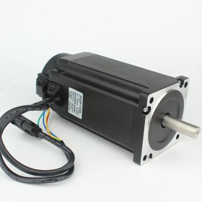 China Nema 34 Closed Loop Stepper Motor 12.2Nm 14mm Shaft CNC Router Stepper Motor for sale