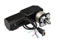 China Nema23 18kg.cm 4.2A Geared CNC Stepper Motor with WPLF60 1:3 90 Degree Angle Gearbox for sale