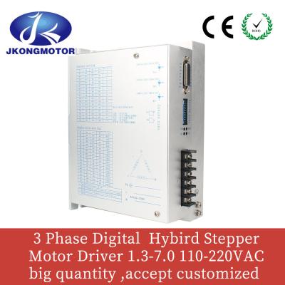 China JK3MD2207 Digital Hybrid Stepper Motor Driver 3 Phase 220 VAC 1.3A to 7A for sale