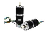 China 3 Phase 4 Pole 24V 35W Geared Brushless DC Motor with Brake 57BLS for Gate Barrier for sale