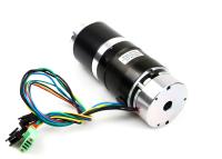 China 3 Phase 4 Pole 24V 35W Geared Brushless DC Motor with Brake 57BLS for Gate Barrier for sale