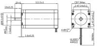 China Nema 23 Stepper Motor 3A 3.0N.m 425oz.in 57x57x112mm CNC Kit with DM542 Driver for sale
