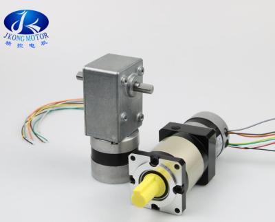 China 24V 2500rpm High Torque BLDC Geared Motor with 92:1 Electric Gearbox Reducer 28.8W for sale