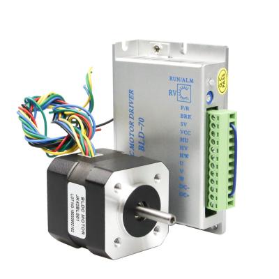 China 4000RPM 26W 42mm 24V JKBLD70 Brushless DC Motor with Driver Kit for sale