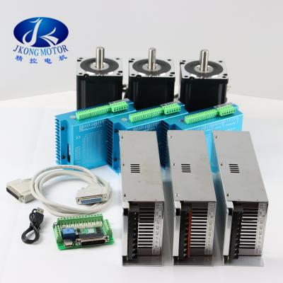 China Nema 34 Closed Loop Stepper Motor Kit 6A 4 Leads 12Nm CNC Router Servo Motor 3 Axis for sale