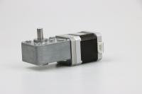 China Nema17 Single Shaft Geared Stepper Motor 78.5oz In 48mm Length Worm Gear Reducer 1.5A for sale