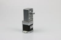 China Nema17 Single Shaft Geared Stepper Motor 78.5oz In 48mm Length Worm Gear Reducer 1.5A for sale