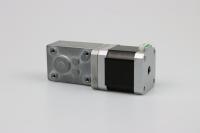 China Nema17 Single Shaft Geared Stepper Motor 78.5oz In 48mm Length Worm Gear Reducer 1.5A for sale