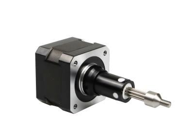 China Nema17 Captive Linear Actuator Stepper Motor 5V 1.7A 8.7mH with Threaded Drive Screw JK42H2A5007K4-22 for sale
