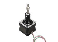 China Nema17 Captive Linear Actuator Stepper Motor 5V 1.7A 8.7mH with Threaded Drive Screw JK42H2A5007K4-22 for sale