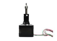 China Nema17 Captive Linear Actuator Stepper Motor 5V 1.7A 8.7mH with Threaded Drive Screw JK42H2A5007K4-22 for sale