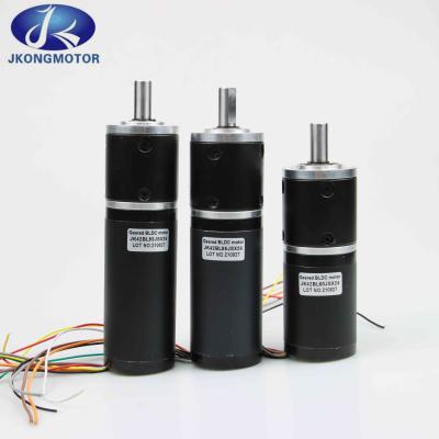 China 3 Phase 36V BLDC Motor 4000rpm 0.25NM High Torque with Planetary Gearbox for sale