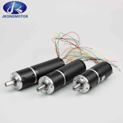 China 4000rpm 24V 77.5W 42mm Square 3-Phase BLDC Brushless Gear Motor with Driver for sale