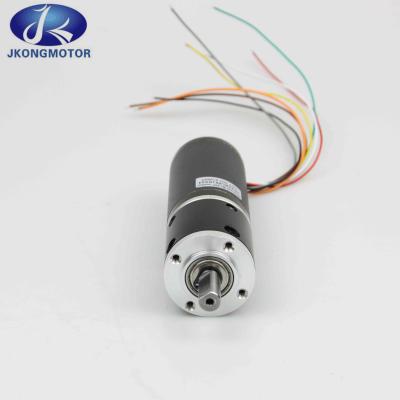 China 24V 62W 4000rpm Brushless DC Motor with 24:1 Planetary Gearbox Reducer for sale