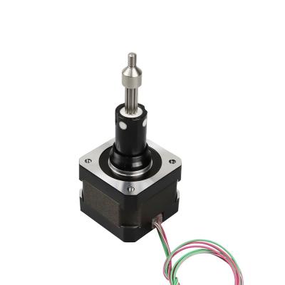 China Nema 17 Captive Linear Actuator Stepper Motor 5V 0.7A 6.35mm Lead Screw 1.8 Degree for sale