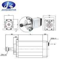 China ER11 Air Cooling Spindle Motor 700W 110VDC 220VDC 11000RPM 0.55Nm CNC Router for sale