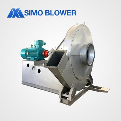 China Customizable High-pressure Centrifugal Fan for High-temperature Gas Conveyance with Heat-resistant Materials for sale