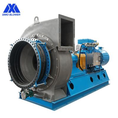 China Acid and alkali resistant chemical special titanium material induced draft fan for sale