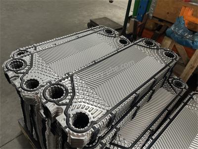 China Smooth Vicarb Heat Exchanger Plates Hygiene V4 / V8 / V13 / V20 for sale