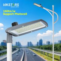 China 160lm/w High Brightness Newest LED Street Lights 100w 150w 200w With External Driver Photocell For Main Street for sale