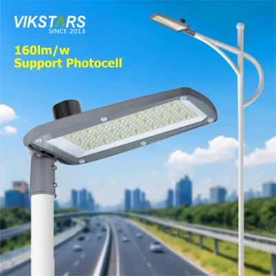 China 160lm/w High Brightness Newest LED Street Lights 100w 150w 200w With External Driver Photocell For Main Street for sale