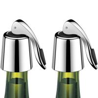China Zinc Die Casting Wine Stopper Mirror Polishing Sealed Safety Metal Stopper 80mm for sale