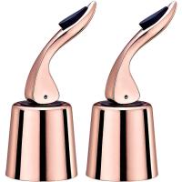 China Zinc Die Casting Wine Stopper Mirror Polishing Sealed Safety Metal Stopper 80mm for sale