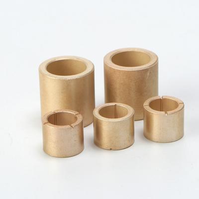 China Copper Based Alloy Self Lubricating Cylindrical Oiled Bearing Bush Pressure Molding for sale