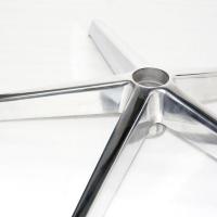 China Aluminum Alloy Die Cast Furniture Chair Legs Adjustable Swivel Base 5 Star for sale
