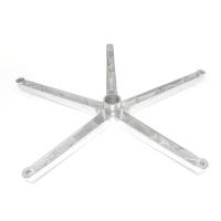 China Aluminum Alloy Die Cast Furniture Chair Legs Adjustable Swivel Base 5 Star for sale