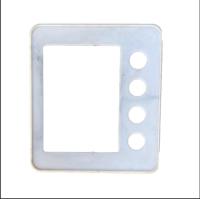 China Polished Finish PVC Plastic Injection Molded Handle Parts Custom 1500 Ton for sale