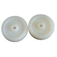 China Light White Nylon Steering Caster Fork Wheel 0.01mm Precision Plastic Injection Molding for sale