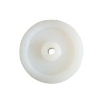 China Light White Nylon Steering Caster Fork Wheel 0.01mm Precision Plastic Injection Molding for sale