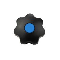 China Nylon Plum Blossom Knob Mechanical Handwheel 0.01mm Precision Injection Molded Handle for sale