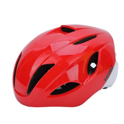 China Red Plastic Injection Molded Mountain Bike Helmet with USB Charging Tail Lamp 1500 Ton Capacity for sale