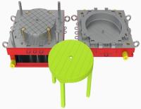 China Custom Plastic Furniture Injection Mold 300000 Shots Hot Cold Runner ISO9001 for sale
