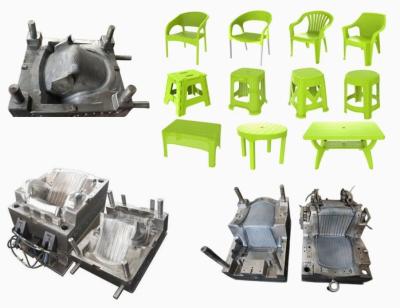 China Custom Plastic Furniture Injection Mold 300000 Shots Hot Cold Runner ISO9001 for sale