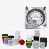 China 4L 10L 20L Round Plastic Pail Mould PP Paint Bucket Injection Mould 300000 Shots for sale