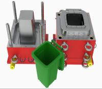 China 100L to 1100L Plastic Dustbin Injection Molds with 300,000-500,000 Shot Life for Waste Bin Manufacturing for sale
