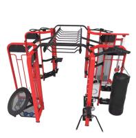 China Commercial Selectorized Cable Crossover Machine Integrated Gym Trainer 110-240V for sale