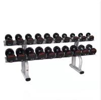 China Commercial Dumbbell Rack Vertical Barbell Holder High Strength Steel Gym Plate Storage 3 Year Warranty for sale