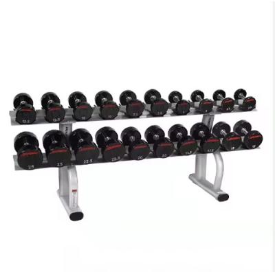 China Commercial Dumbbell Rack Vertical Barbell Holder High Strength Steel Gym Plate Storage 3 Year Warranty for sale