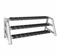 China Commercial Dumbbell Rack Vertical Barbell Holder High Strength Steel Gym Plate Storage 3 Year Warranty for sale
