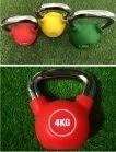 China Custom PU Rubber Coated Kettlebells 35 Pound 18kg 60 Lb for sale
