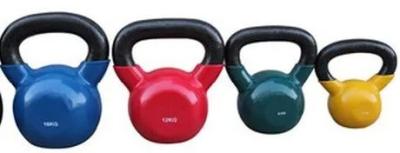 China Rubber Coated Neoprene Kettlebell 2kg to 32kg 55 Lb Commercial Gym Strength Training for sale