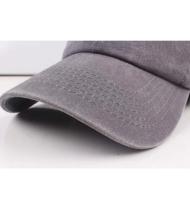 China Gray Wholesale Custom Vintage distressed Baseball Cap 100% Washed Twill Soft Cotton Adjustable Unisex Dad-Hat for sale