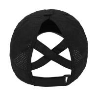 China women quick dry baseball caps crisscross ponytail hat for sale